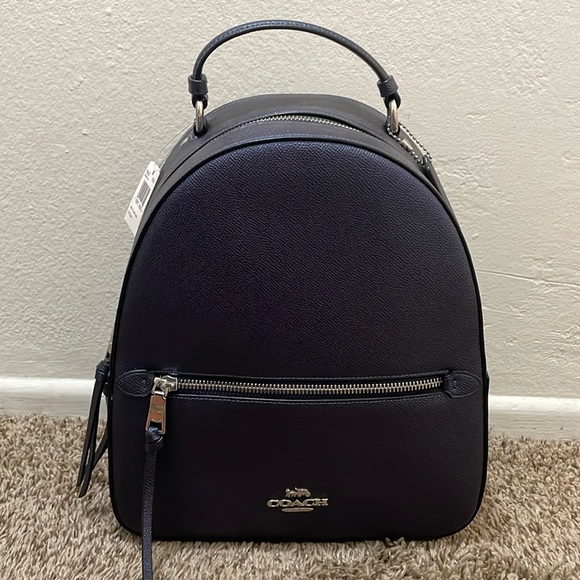 Coach | Bags | Nwt Coach Leather Backpack Purse Metallic Blue | Poshmark
